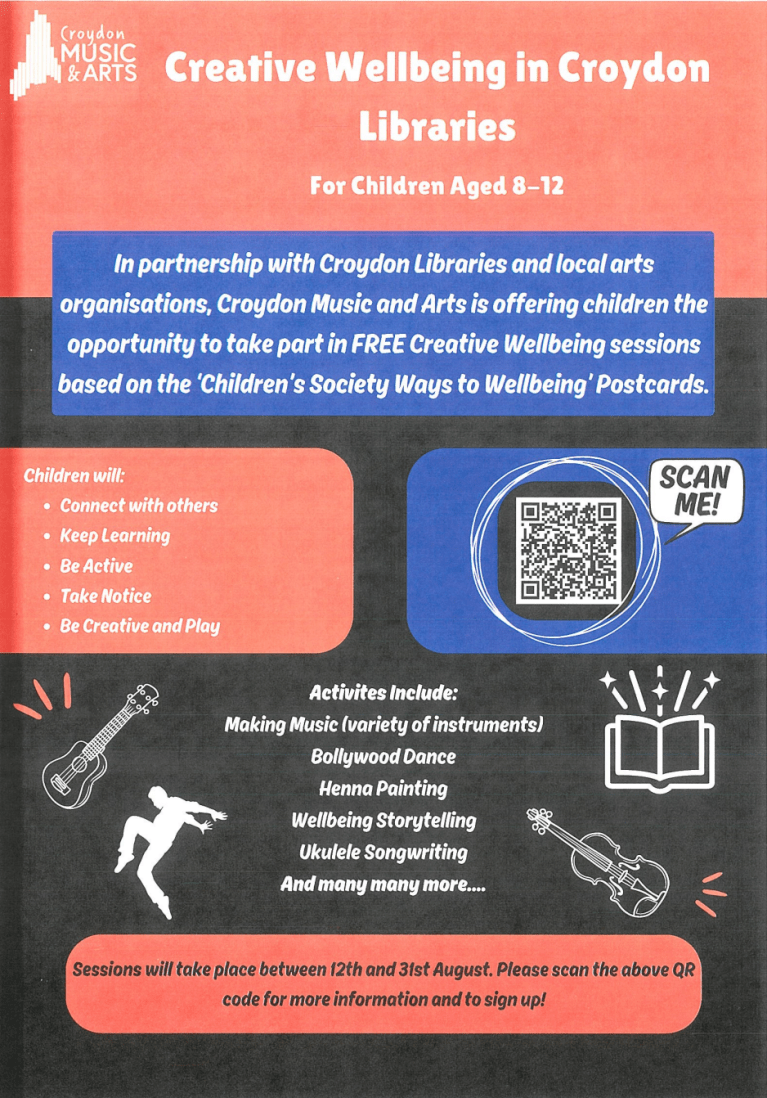 Music and Arts Activities at Sanderstead Library in August ...