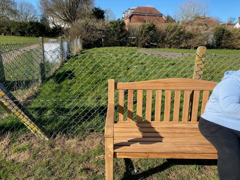 New bench in the recreation ground – Sanderstead Residents' Association