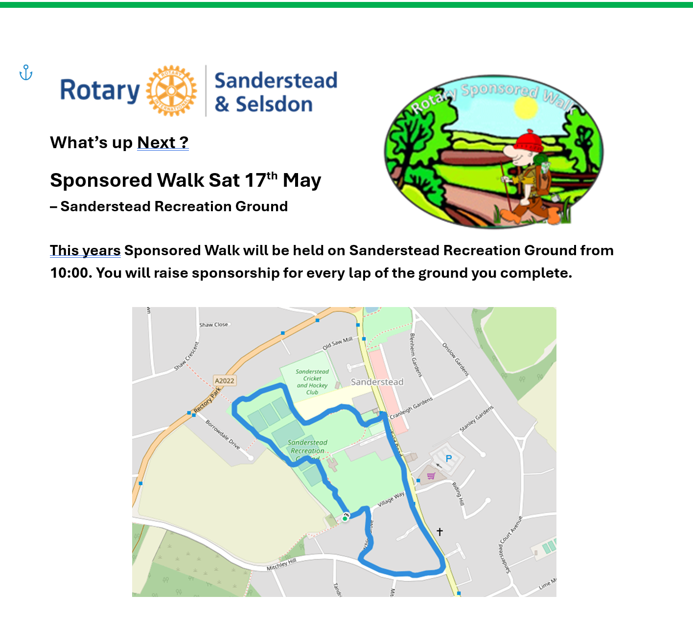 Rotary Ramble – Saturday 17th May – Sanderstead Recreation Ground ...