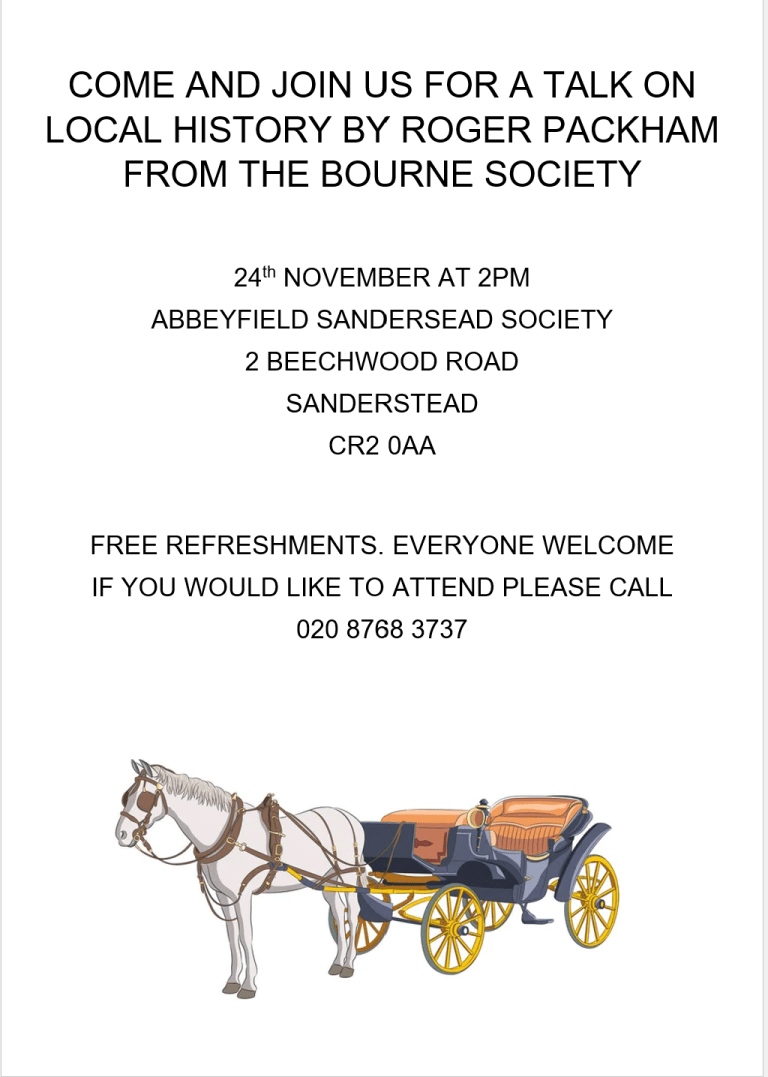 Abbeyfield Sanderstead are holding a local history talk by Roger ...